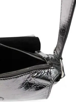 IRO PARIS Loop Metallic Leather Shoulder Bag