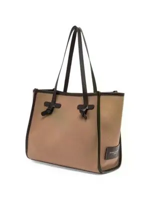 GIANNI CHIARINI Marcella Leather-trim Shoulder Bag