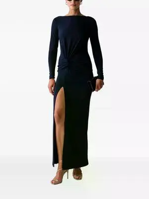 GAUDI Twist-detail Front-slit Maxi Dress