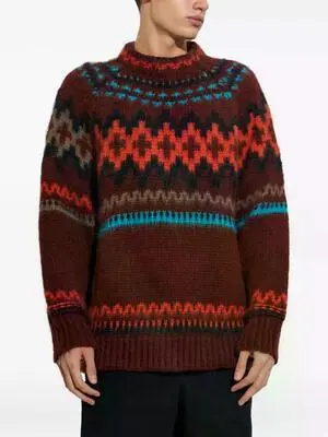 Paul Smith Dark Fair Isle Wool-alpaca Sweater