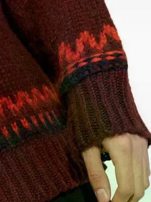 Paul Smith Dark Fair Isle Wool-alpaca Sweater