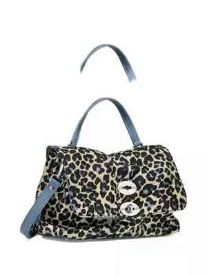 ZANELLATO Small Postina Leopard-print Tote Bag
