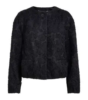 Veronica Beard Beaded Floral Embroidered Gavin Jacket