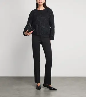 Veronica Beard Beaded Floral Embroidered Gavin Jacket