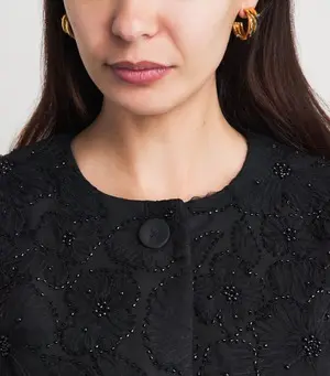 Veronica Beard Beaded Floral Embroidered Gavin Jacket