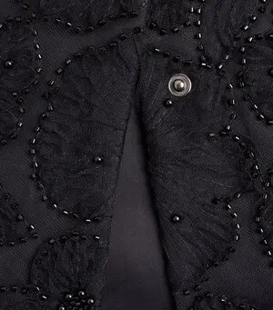 Veronica Beard Beaded Floral Embroidered Gavin Jacket
