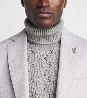 Pal Zileri Wool Cable-knit Sweater