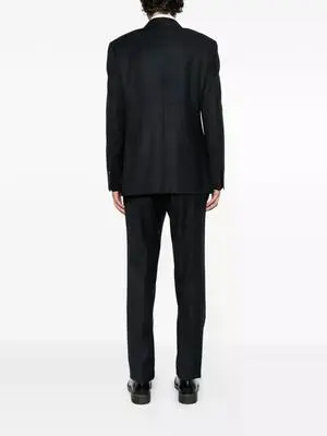 Canali Check-pattern Double-breasted Suit