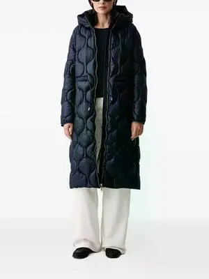 GAUDI Quilted Hooded Coat - Blue