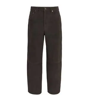 Citizens Of Humanity Suede Wide-leg Miro Trousers