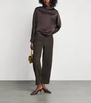 Citizens Of Humanity Suede Wide-leg Miro Trousers