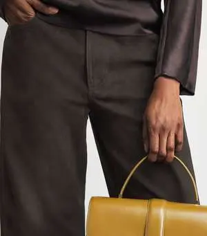 Citizens Of Humanity Suede Wide-leg Miro Trousers