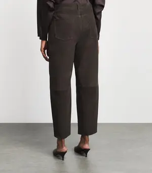 Citizens Of Humanity Suede Wide-leg Miro Trousers