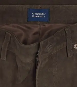 Citizens Of Humanity Suede Wide-leg Miro Trousers