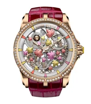 ROGER DUBUIS Pink Gold And Diamond Excalibur Brocéliande Dawn Watch - Grey