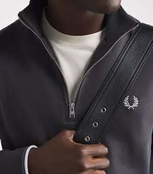 Fred Perry Cotton Half-zip Sweatshirt