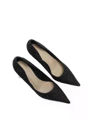 TWENTY FOURHAITCH Teylor Crystal-embellished Pointed-toe Heeled Pumps