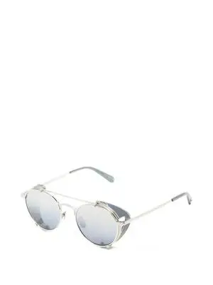 Garrett Leight Ocampo Clip-on Round-frame Sunglasses