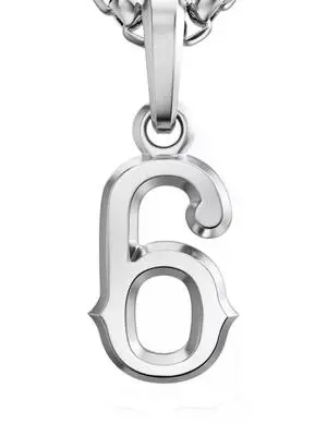 David Yurman Number Six Amulet Pendant - Silver