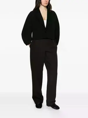 Imperial Cropped Wide-sleeve Jacket - Black