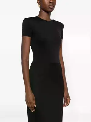 Wardrobe.NYC X Rhw Padded-shoulder Short-sleeve Bodysuit