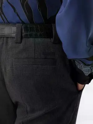 Versace Pressed-crease Tailored Trousers