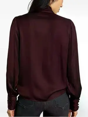 Maison123 May High-neck Gathered Blouse