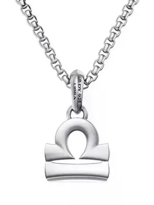 David Yurman Libra Amulet Diamond Pendant - Silver