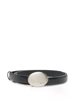 N°21 Logo-engraved Oval-buckle Belt