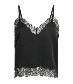 Citizens Of Humanity Lace-trim V-neck Cami - Black