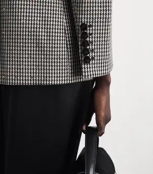 Veronica Beard Houndstooth Embellished Livvy Dickey Blazer