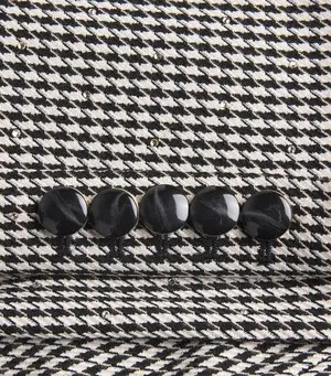 Veronica Beard Houndstooth Embellished Livvy Dickey Blazer