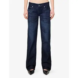 PEACHY DEN Ruby Straight-leg Denim Jeans