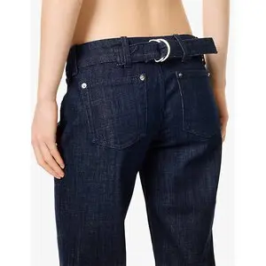 PEACHY DEN Ruby Straight-leg Denim Jeans