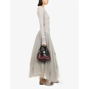 MARC LEBIHAN Textured Silk-blend Maxi Dress