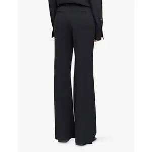JOSEPH Morissey Flared-leg Mid-rise Stretch-wool Trousers