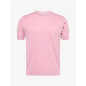 John Smedley Torin Short-sleeve Cotton T-shirt - Rosette