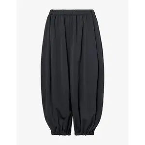 Comme Des Garçons Balloon-leg Crepe Trousers - Black