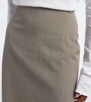 Calvin Klein Eulalia Wool Midi Skirt