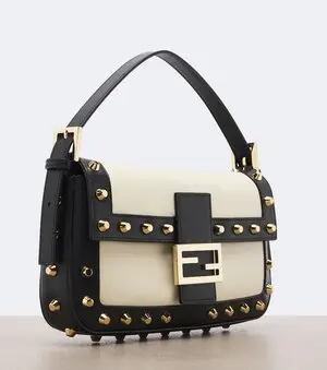 Fendi Baguette® 26424 Studded Leather Shoulder Bag