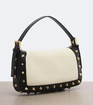 Fendi Baguette® 26424 Studded Leather Shoulder Bag