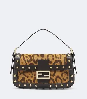 Fendi Baguette® 26424 Calf Hair Shoulder Bag - Brown