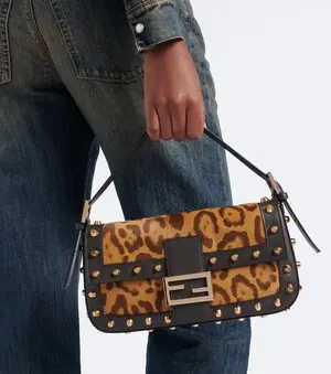 Fendi Baguette® 26424 Calf Hair Shoulder Bag