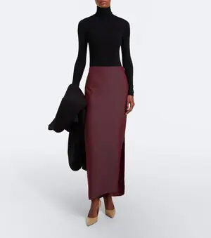 THE ROW Gurio Virgin Wool Maxi Skirt