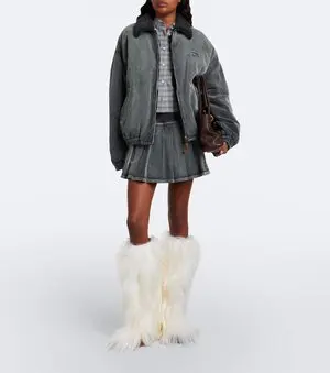 Paris Texas Napa Shearling Knee-high Boots