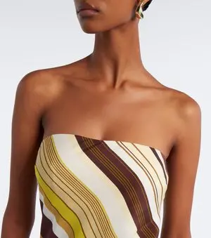 SIR. Striped Silk Maxi Dress