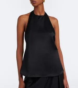 RÓHE Halterneck Satin Top