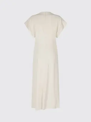 Alberta Ferretti Draped V-neck Midi Tunic In Viscose