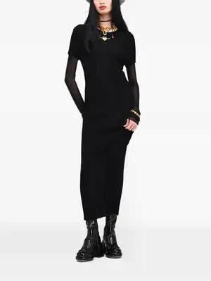 Marc Jacobs Sheer-layered Knit Maxi Dress