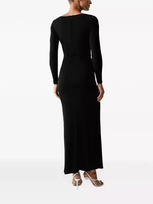 GAUDI Twist-detail Side-slit Maxi Dress
